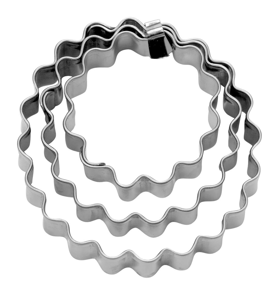 Städter, Terrassen-Ausstecher Ring gewell,t Set 3-Tlg., D3,5 / 5 / 6cm ...